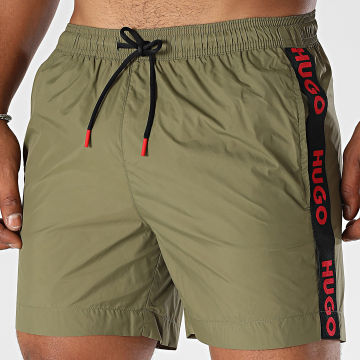 HUGO - Short De Bain FAB 50500973 Vert Kaki - LaBoutiqueOfficielle.com