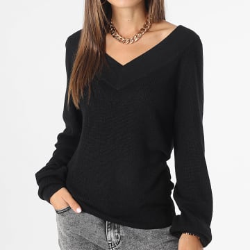 Vero Moda - Pull Femme New Lex Sun Noir - LaBoutiqueOfficielle.com