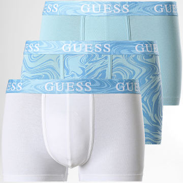 Guess - Set De 3 Boxers U3BG05-K6YW0 Blanco Azul Claro - Ryses