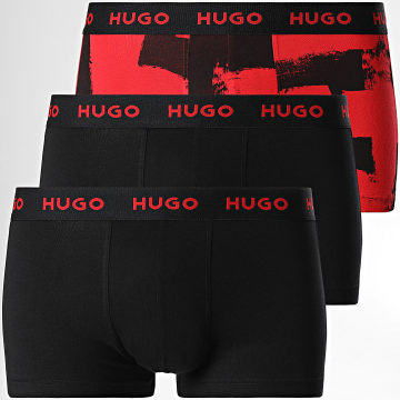 HUGO - Lot De 3 Boxers 50480170 Noir Rouge - LaBoutiqueOfficielle.com