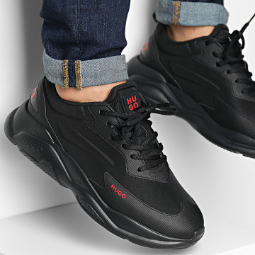HUGO - Baskets Leon Runner 50504799 Black - LaBoutiqueOfficielle.com