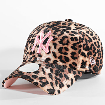 New Era - Casquette Femme 9Forty Leopard Velours New York Yankees ...