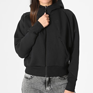 Adidas Sportswear - Sweat Zippé Capuche Femme IN5128 Noir ...
