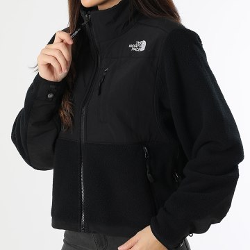 The North Face - Denali Retro Chaqueta polar con cremallera para mujer A88YR Negro - Ryses
