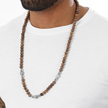 Frilivin - Collier Marron - LaBoutiqueOfficielle.com