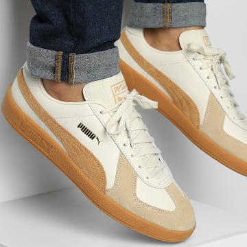 Puma - Baskets Army Trainer 386607 Alpine Snow Caramel Latte ...