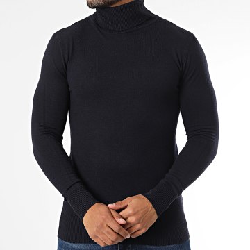 Classic Series - Pull Col Roulé Bleu Marine - LaBoutiqueOfficielle.com