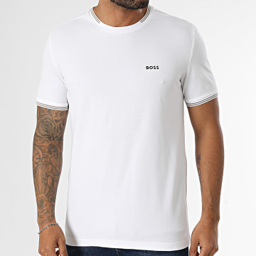 BOSS - Tee Shirt Taul 50521245 Blanc Noir - LaBoutiqueOfficielle.com