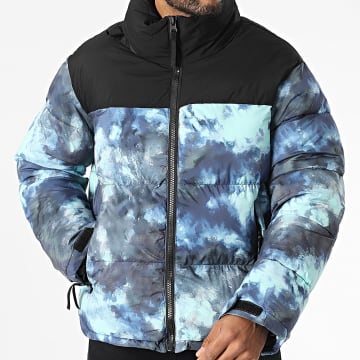 Kymaxx - Doudoune Capuche Noir Bleu Marine Bleu Turquoise Clair ...