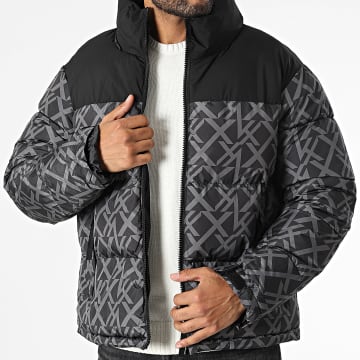 Kymaxx - Doudoune Capuche Noir Gris - LaBoutiqueOfficielle.com