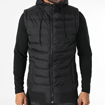 Urban Classics - Doudoune Capuche Sans Manches TB510 Noir ...