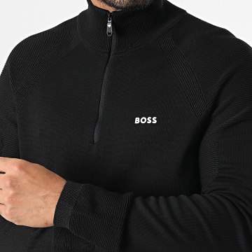 BOSS - Pull Col Montant Zippé Perform-X 50498525 Noir ...