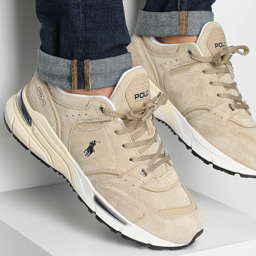 Polo Ralph Lauren - Baskets Trackster 250 Milk Navy ...