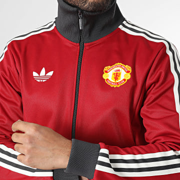 Adidas Originals - Sweat Zippé Manchester United FC IY0055 Rouge ...