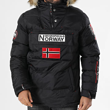 Geographical Norway - Doudoune Capuche Fourrure Bilboquet Noire ...