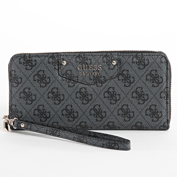 Guess - Portefeuille Femme Eco Brenton BG8390146 Gris Anthracite Noir ...