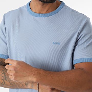 BOSS - Tee Shirt Tape Rib 50530996 Bleu Clair - LaBoutiqueOfficielle.com