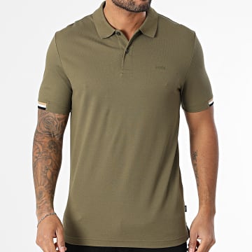 BOSS - Polo Manches Courtes Parlay 147 50467113 Vert Kaki ...