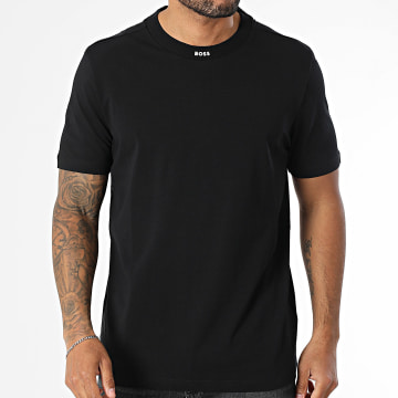 BOSS - Tee Shirt Oversize Rib 50537836 Noir - LaBoutiqueOfficielle.com