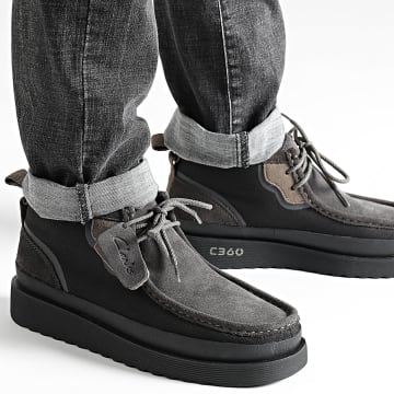 Clarks - Chaussures Wallabee FTR Gore-Tex Black Combi ...