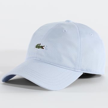 Lacoste - Casquette Center Logo Brodé Crocodile Bleu Clair ...