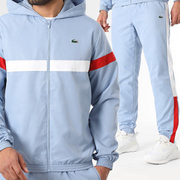Lacoste - Ensemble De Survêtement Logo Crocodile Bleu Clair ...