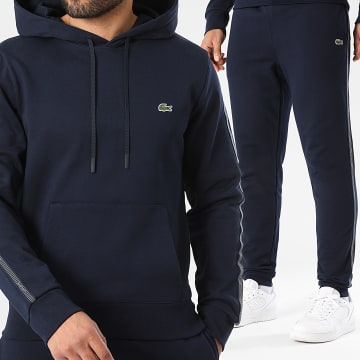 Lacoste - Ensemble De Survetement Logo Brodé Crocodile Bleu Marine ...