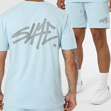 Sale Môme Paris - Ensemble Tee Shirt Et Short Jogging SLME Bleu Clair ...