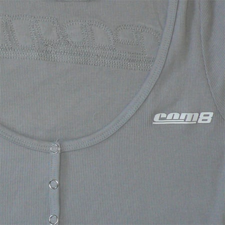 Com8 - Tee Shirt Moulant Fille Com8 Gris Kara Manche Longue ...