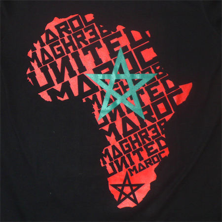Maghreb United - Tee shirt Maghreb United Noir Maroc Afrique ...