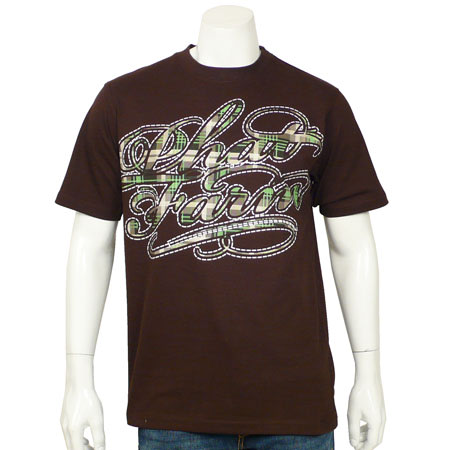 Phat Farm - Tee Shirt Phat Farm Logo Pointille Marron ...