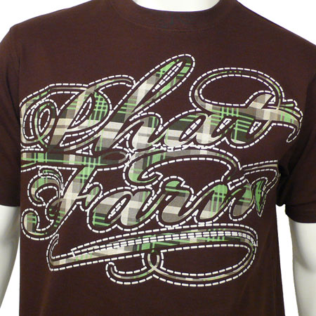 Phat Farm - Tee Shirt Phat Farm Logo Pointille Marron ...