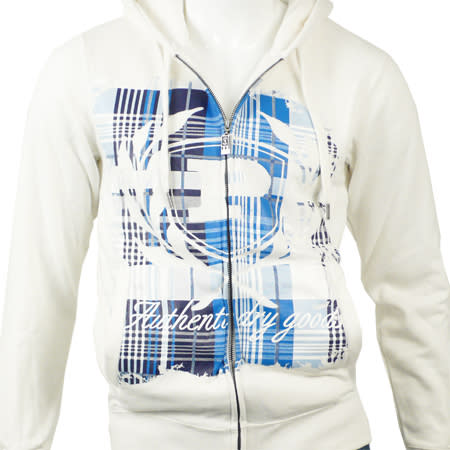 Phat Farm - Sweat Zippe Capuche Phat Farm 11H0172 Blanc Casse ...