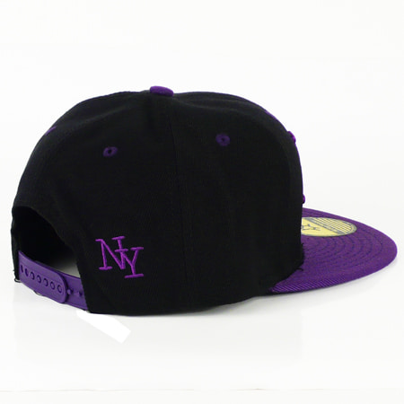 Bling Bling - Casquette Snapback Bicolore Bling NY Noir Brodee Violet ...