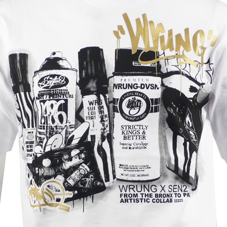 Wrung - Tee Shirt Wrung X Sen2 Blanc - LaBoutiqueOfficielle.com