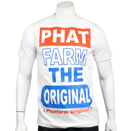 Phat Farm - Tee Shirt Phat Farm TS007 Blanc Casse ...