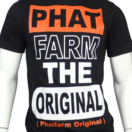 Phat Farm - Tee Shirt Phat Farm TS007 Noir - LaBoutiqueOfficielle.com