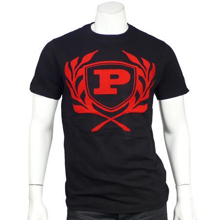 Phat Farm - Tee Shirt Phat Farm TS031 Noir Logo Rouge - Ryses