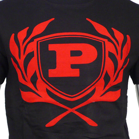 Phat Farm - Tee Shirt Phat Farm TS031 Noir Logo Rouge ...
