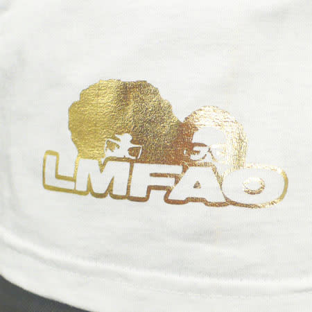 LMFAO - Tee Shirt LMFAO Every Day Im Shufflin Blanc Typo Or ...