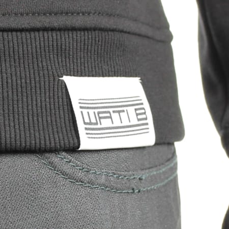 Wati B - Sweat capuche Wati B logo Noir typo Rouge ...