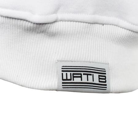 Wati B - Sweat Zippé Sans Manches Wati B Classic Blanc Noir ...