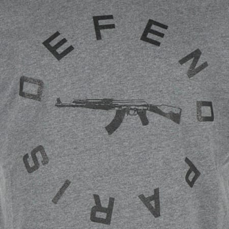 Defend Paris - Tee Shirt Defend Paris Strip Gris - LaBoutiqueOfficielle.com