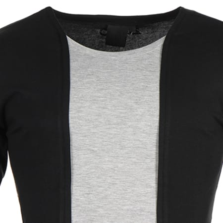 Zumo - Tee Shirt Manches Longues Oversize Lima Noir ...
