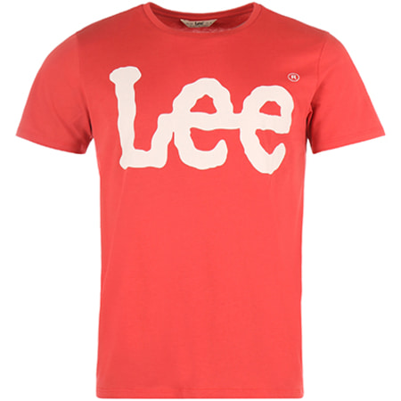 Lee - Tee Shirt Logo Rouge Blanc - LaBoutiqueOfficielle.com