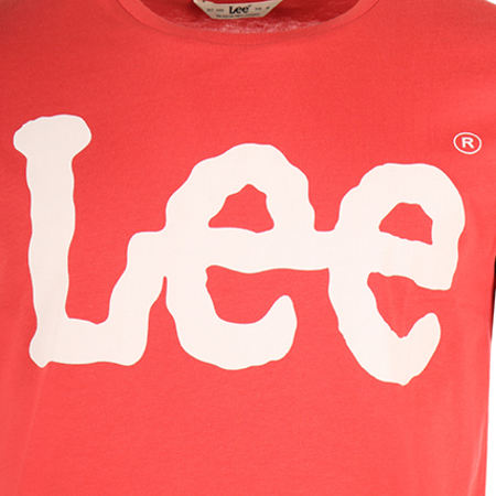 Lee - Tee Shirt Logo Rouge Blanc - LaBoutiqueOfficielle.com