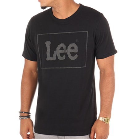 Lee - Tee Shirt Logo L61UAI01 Noir - LaBoutiqueOfficielle.com