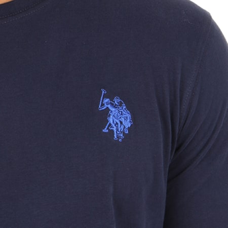US Polo ASSN - Tee Shirt Manches Longues USPA Bleu Marine ...