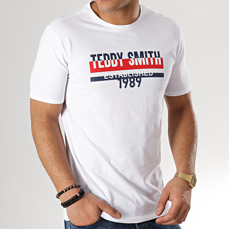 Teddy Smith - Tee Shirt Tafe Rec Blanc - LaBoutiqueOfficielle.com