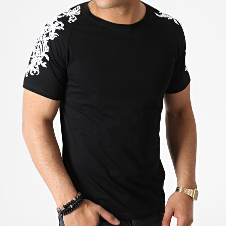 Zayne Paris - Tee Shirt TX-271 Noir Blanc - LaBoutiqueOfficielle.com